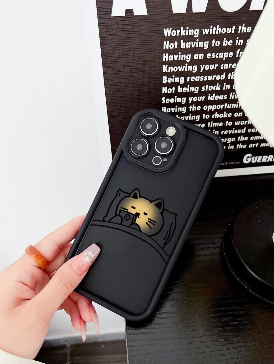 Cat Pattern Phone Case | SHEIN USA
