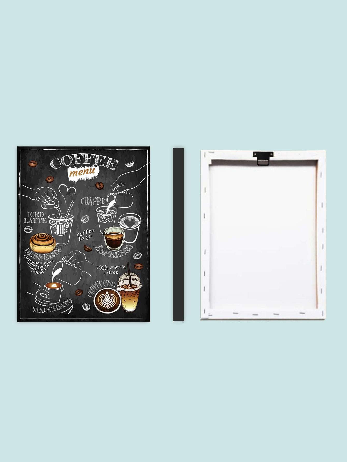 1pc Coffee Poster With Frame For Coffee Shop Decoration, Restaurant ...