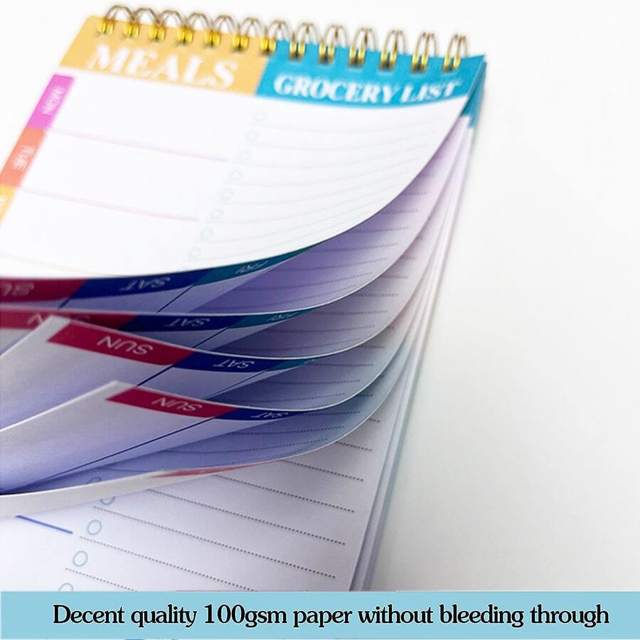 Meal Planner Pad | 5.6x8.5 Inch 90 Pages Weekly Meal Planner Notepad ...