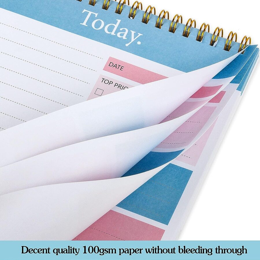 To Do List Notepad - Daily Planner Notepad Undated 45 sheets for double ...