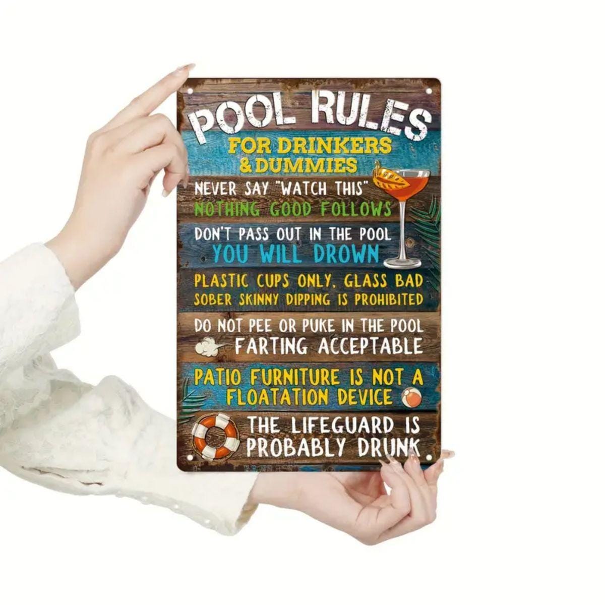 Room Rules Signs Dorm Wall Accessories Cool Things For Teens Funny ...