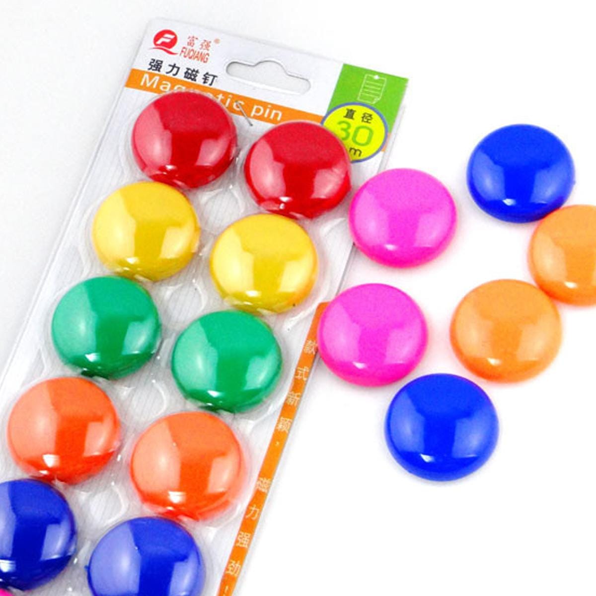 12pcs Colorful Whiteboard Magnets, Small Magnetic Particles & Balls ...