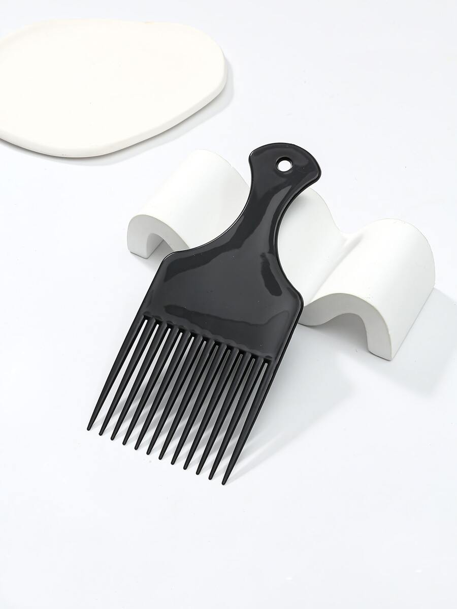 1pc Plastic Wide Hair Pick Comb, Hair Picks For Afro Hair, Plastic Afro ...