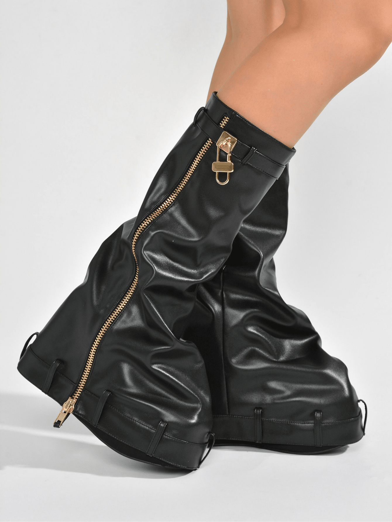 Loxodo Fold Over Platform Boots | SHEIN USA