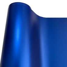 Matte Metallic Blue Vinyl Wrap Roll Adhesive Vehicle Car Wrapping Decal ...