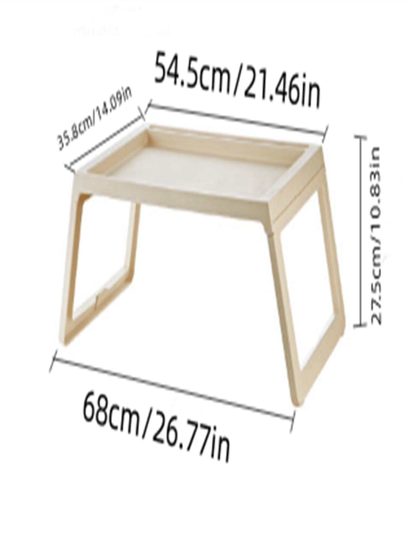 1pc Multipurpose Simple Laptop Desk, Foldable Bedside Table For ...