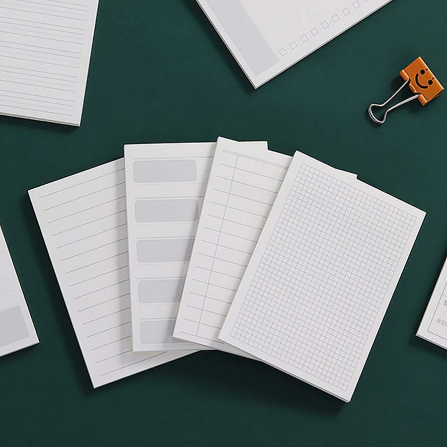 50pcs Horizontal Line Note Pages Simple Tear-off Memo Sticker ...