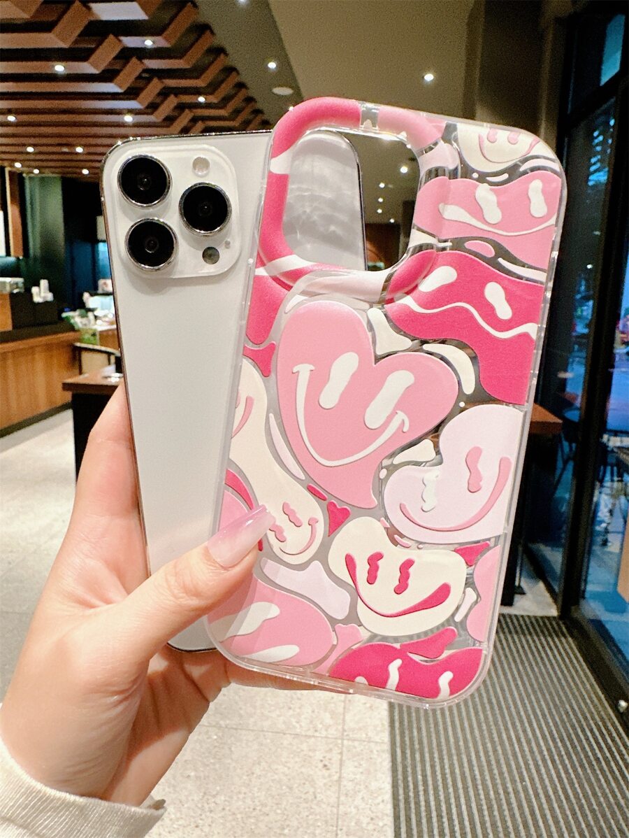 Valentines Pink Tpu Minimalist Style New Phone Case Compatible With IPhone 15/15Pro/15Plus ...