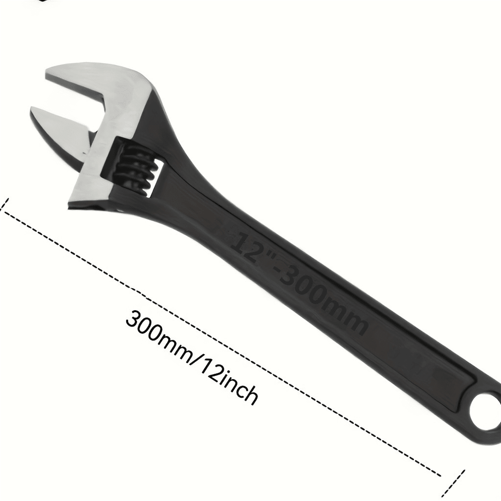 Black Precise Adjustable Wrench | SHEIN UK