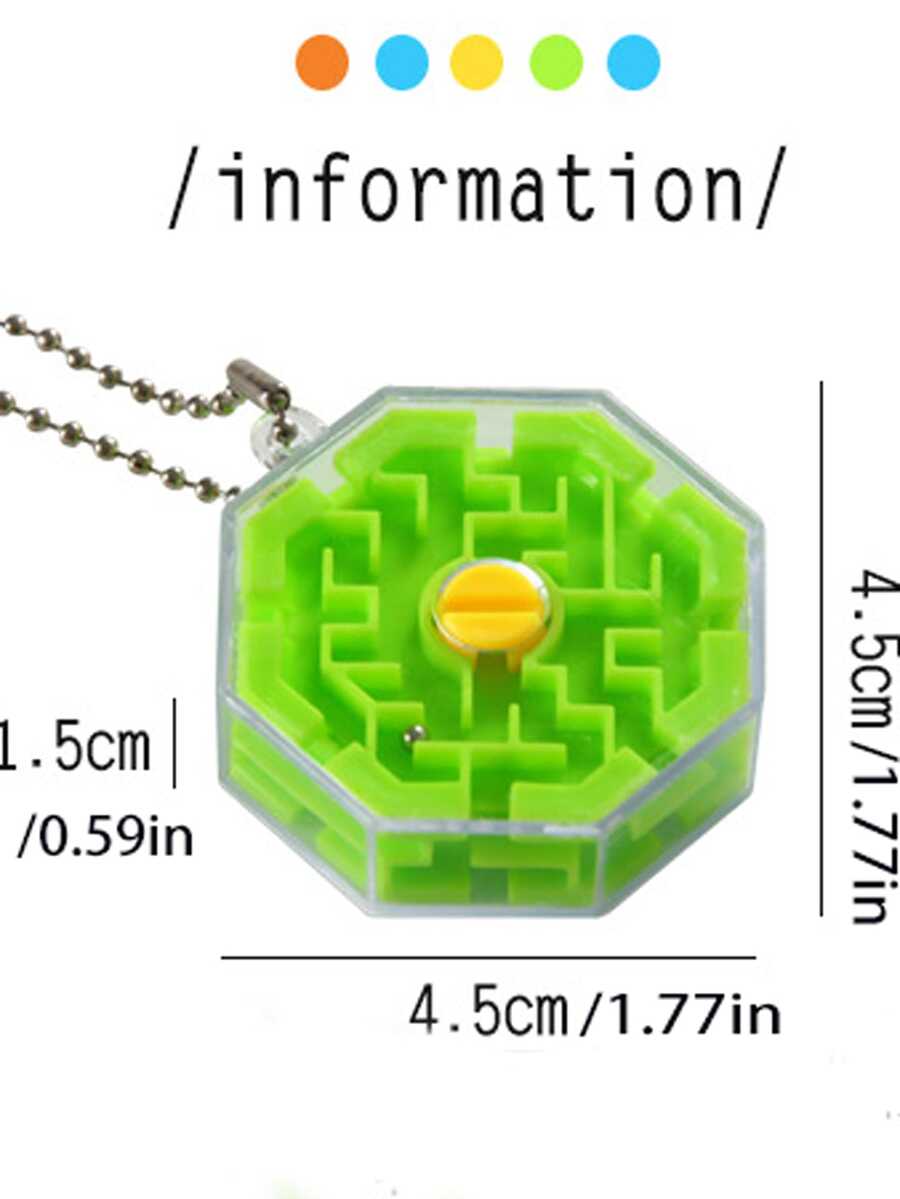 1pc 10-sided 3d Bead Maze Balance Cube Puzzle Toy For Children's Brain ...