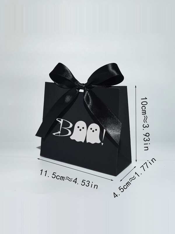 10pcs Mini Cute Halloween Candy Box with a Spooky Boo and Ghost Design ...