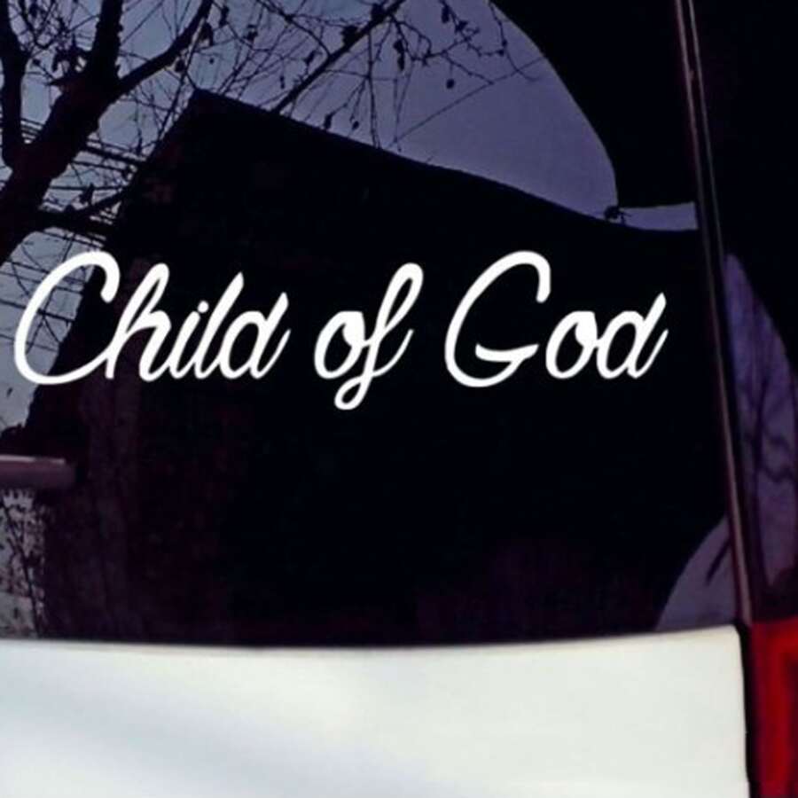 1pc 'child Of God' Car Sticker, 'i Love Jesus' Car Sticker | SHEIN USA