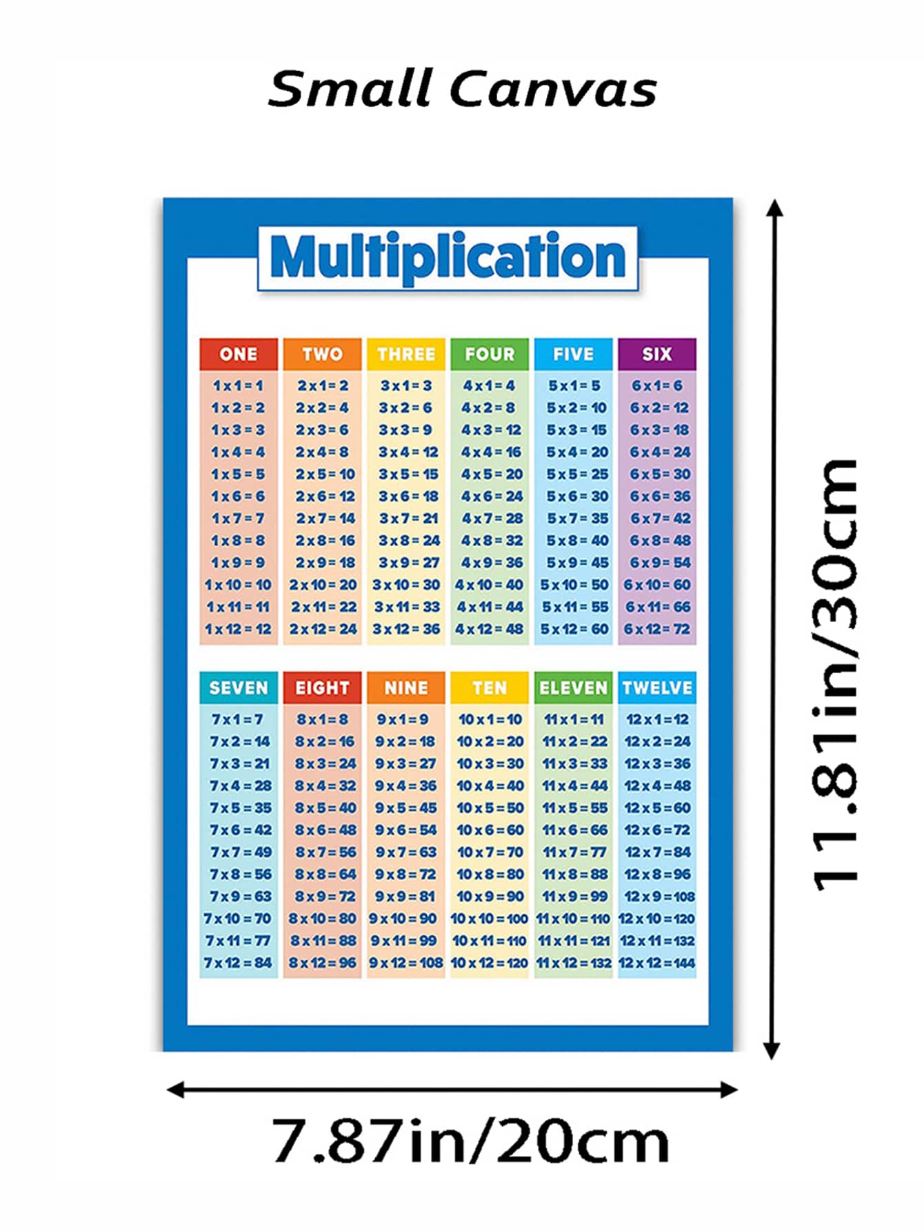 1pc Non-woven Fabric Multiplication Table, Simple Multi-purpose Wall ...