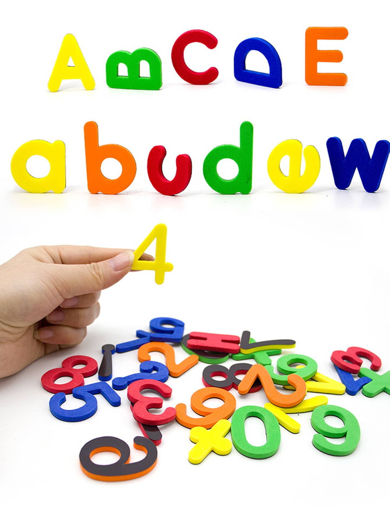 26 Pcs EVA Foam Magnetic Letters Upper And Lower Case Letters Learn To ...