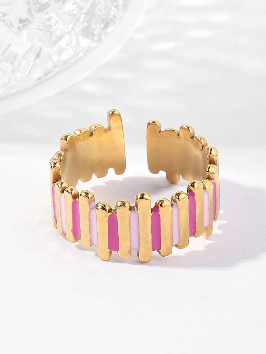 1pc Stainless Steel Open Ring | SHEIN USA