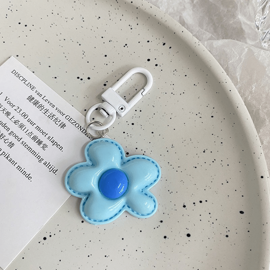 2pcs/set Random Colored Flower Keychains With Dopamine Accessory, Cute ...