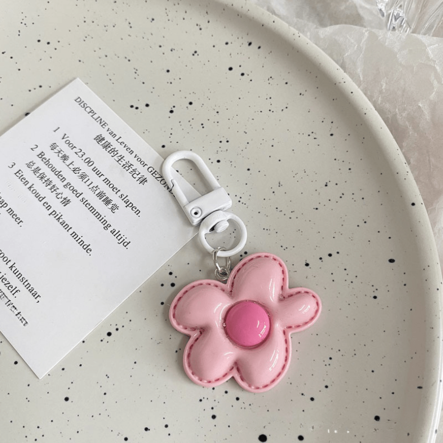 2pcs/set Random Colored Flower Keychains With Dopamine Accessory, Cute ...