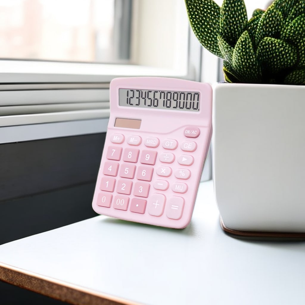 12 Digit Solar Powered Desktop Financial Calculator For Students ...