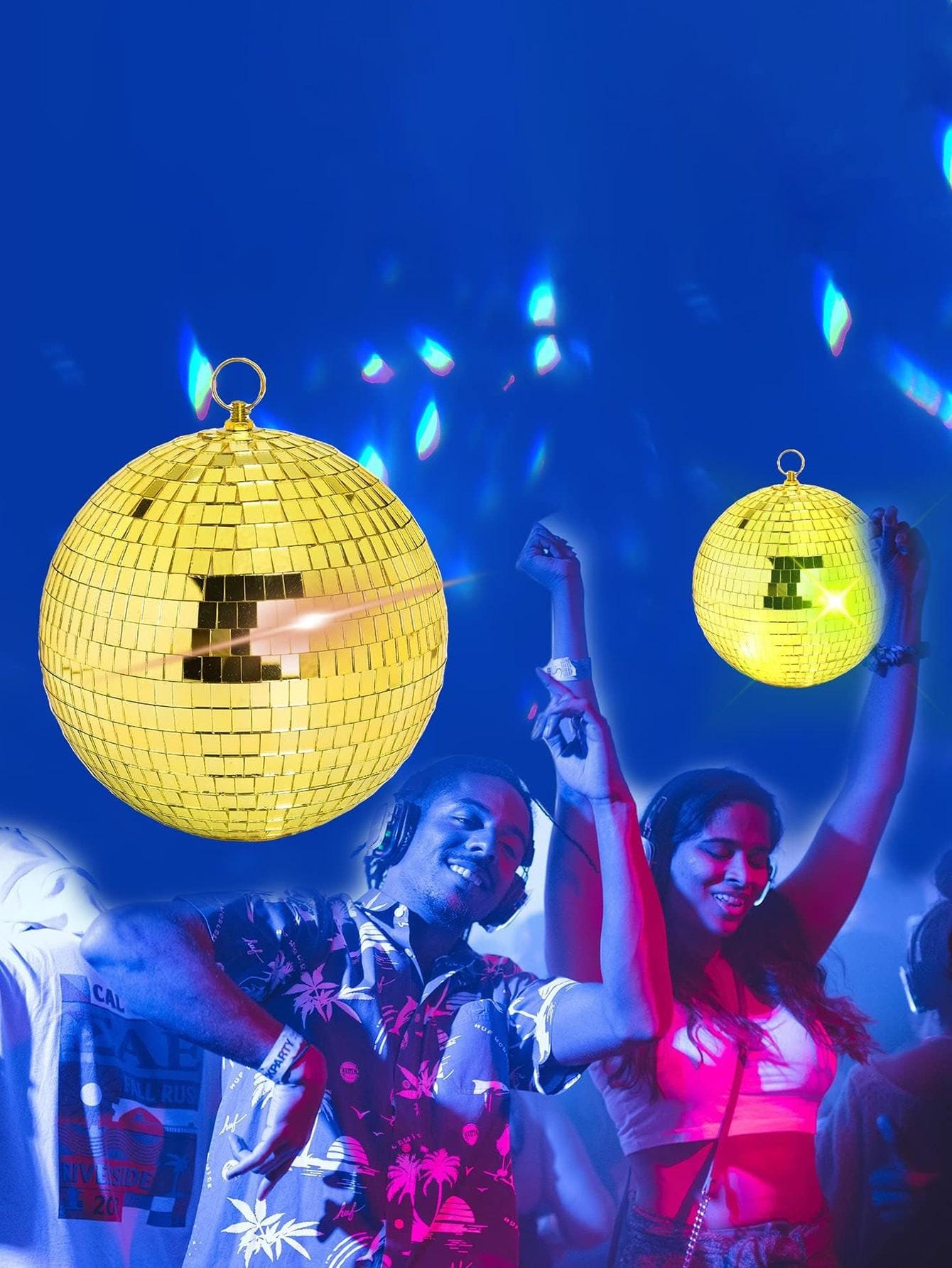 1pc Gold/silver Disco Ball Stage Prop, Suitable For Disco Party, Dj ...