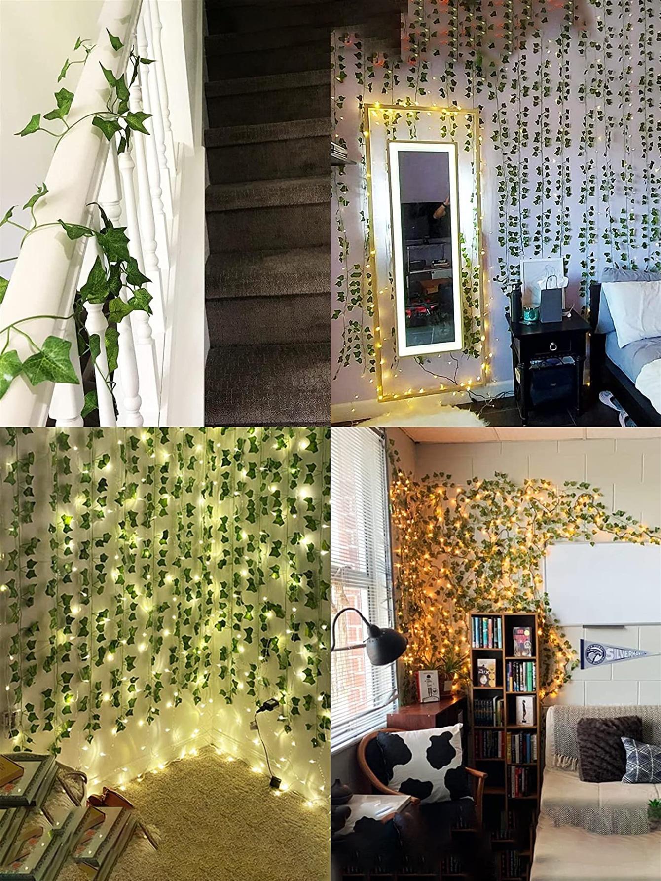 Wedding 12pcs Artificial Sweet Potato Vine, Artificial Ivy, Vine With ...