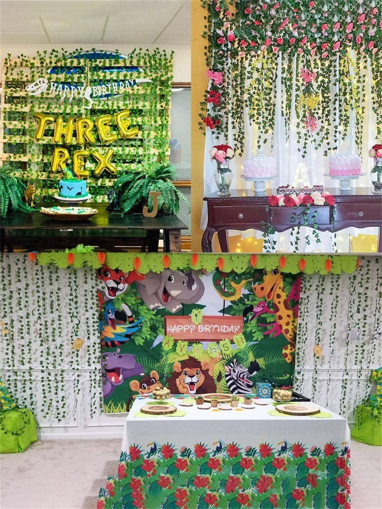 Wedding 12pcs Artificial Sweet Potato Vine, Artificial Ivy, Vine With ...