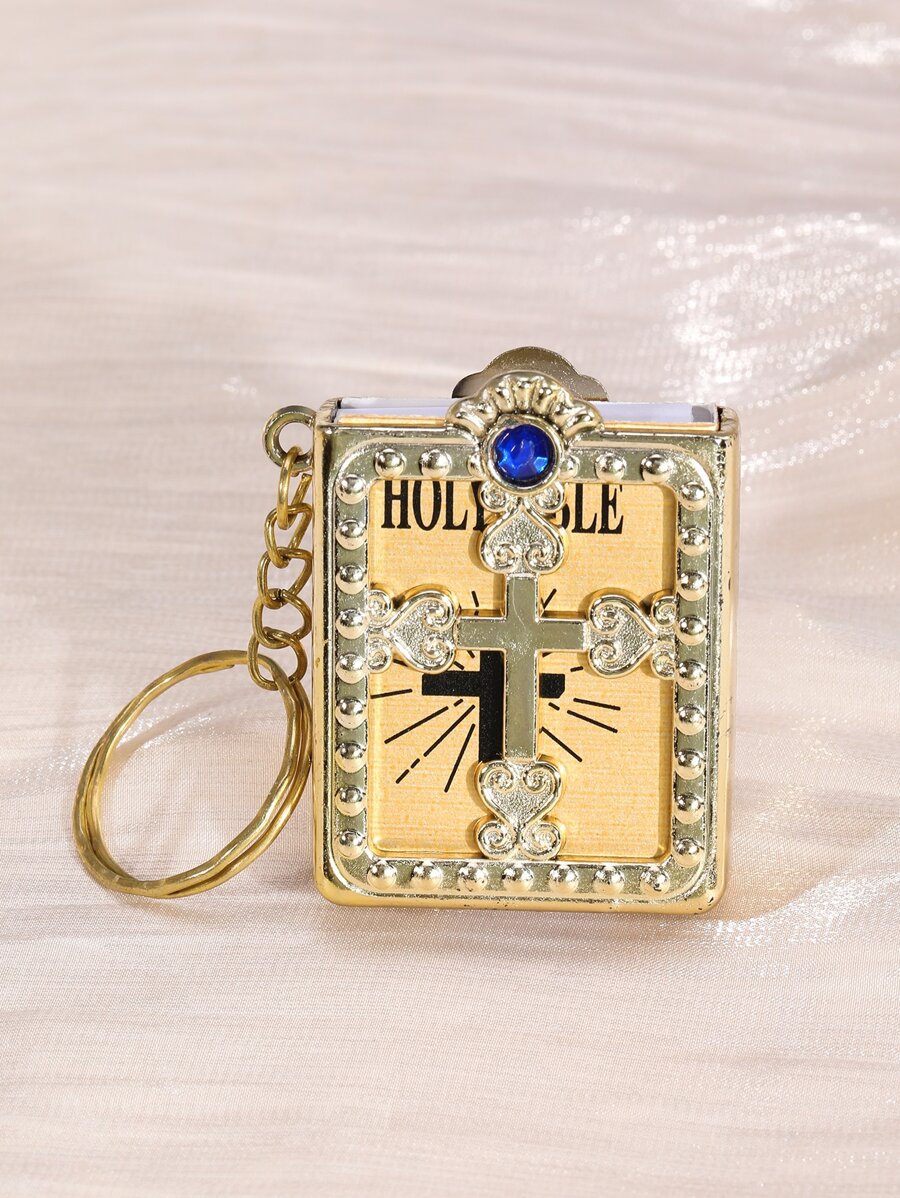 1pc Golden Popular English HOLY BIBLE Christian Jesus Mini Bible ...