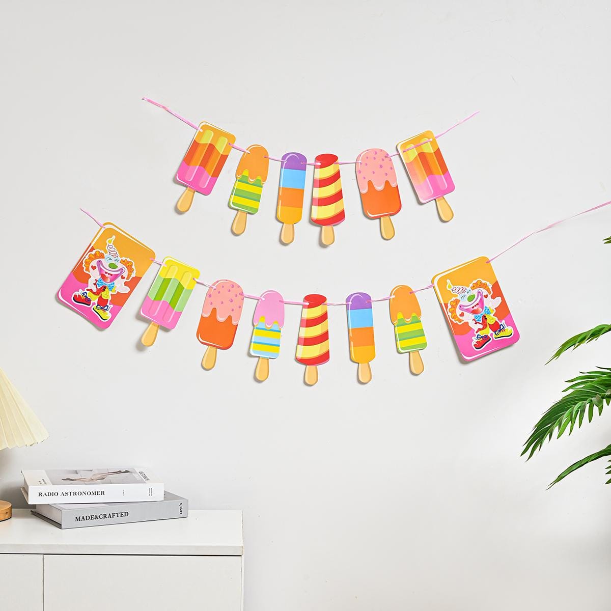 Ice Cream Themed Birthday Banner, Happy Birthday Banner With Ice Cream ...