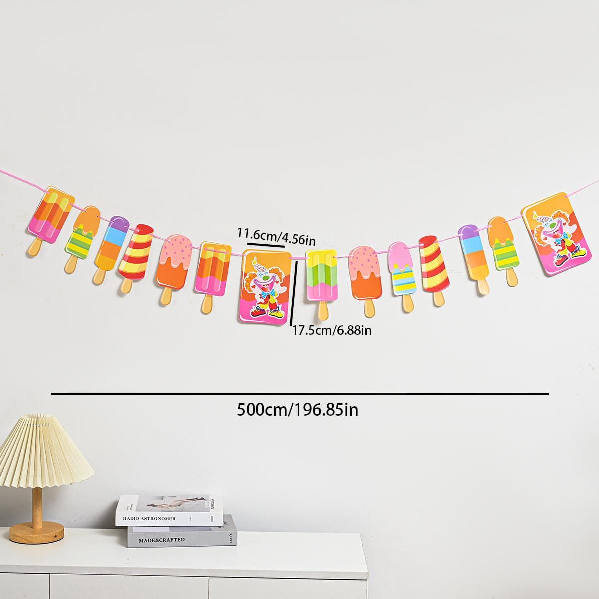 Ice Cream Themed Birthday Banner, Happy Birthday Banner With Ice Cream ...
