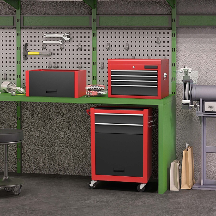 Costway High Capacity 6-Drawer Rolling Tool Chest Storage Cabinet ...