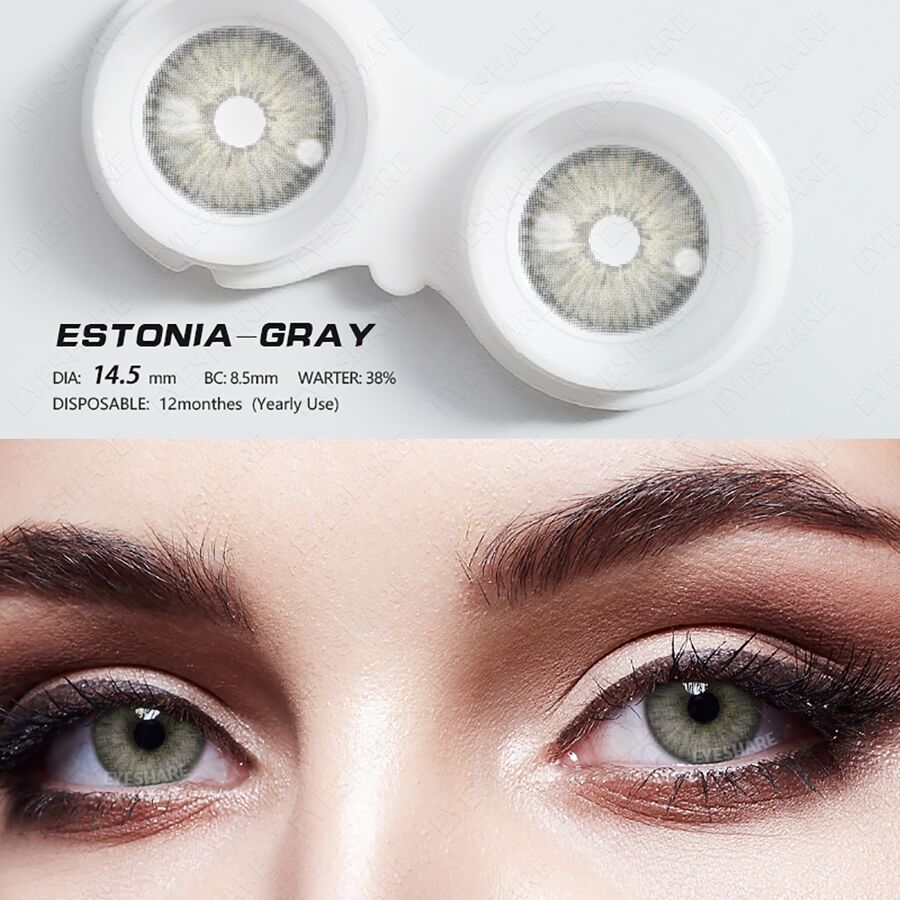 Eyeshare 1 Paire De Lentilles De Contact Cosmétiques Estoniennes ...