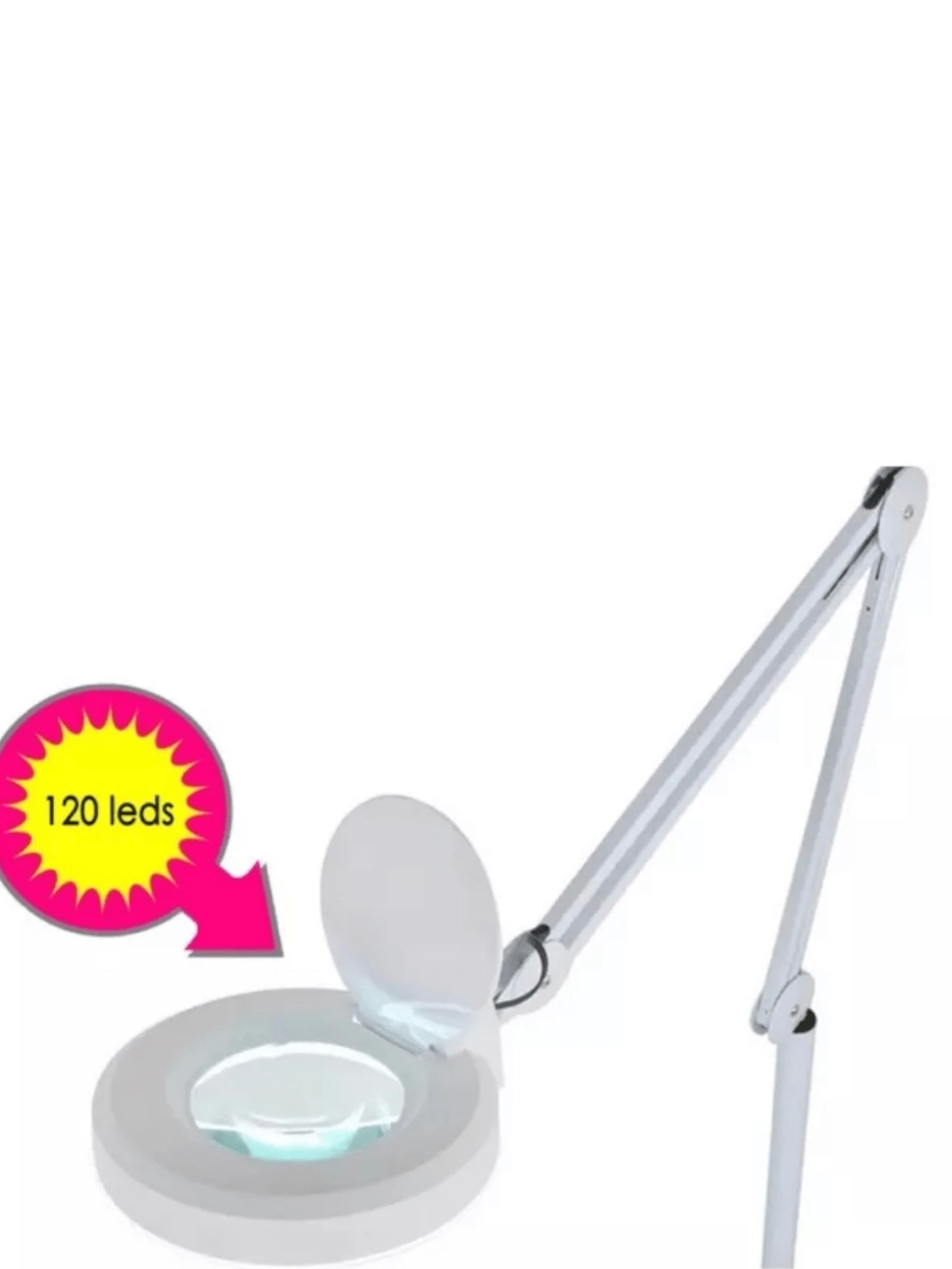 Luminária Lupa Led Articulado Profissional Estética com Roda 5X 120 ...
