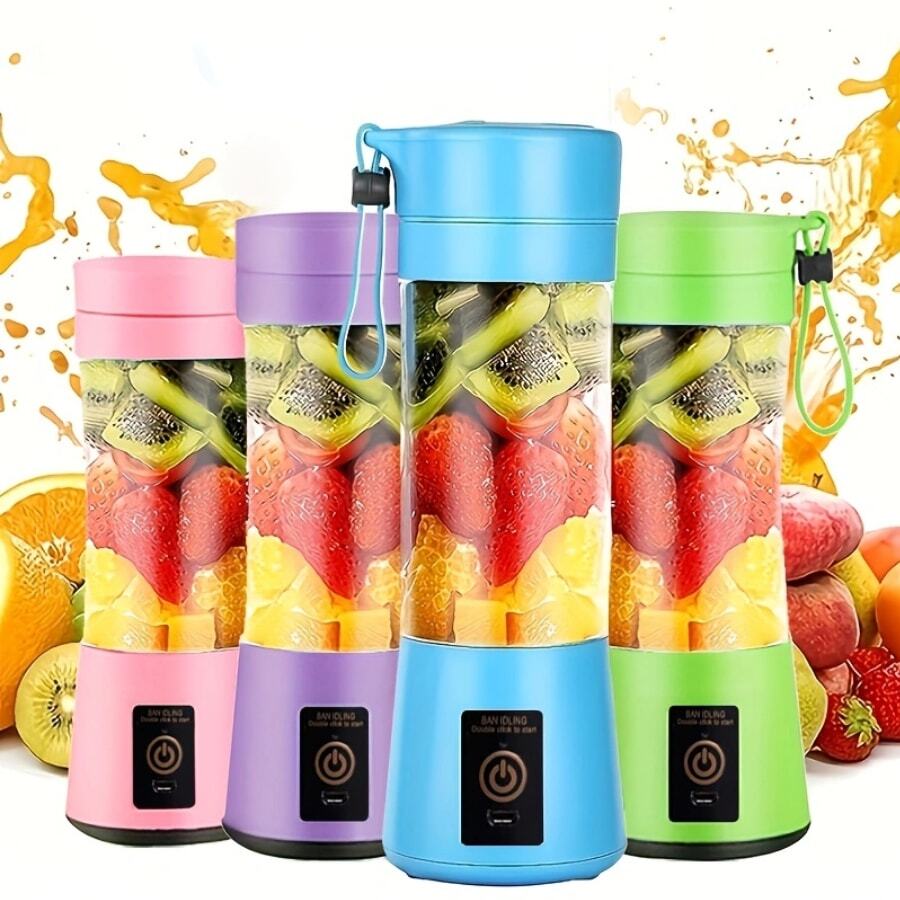 Portable 6 Blades in 3D Juicer Cup,Updated Version Rechargeable Juice ...
