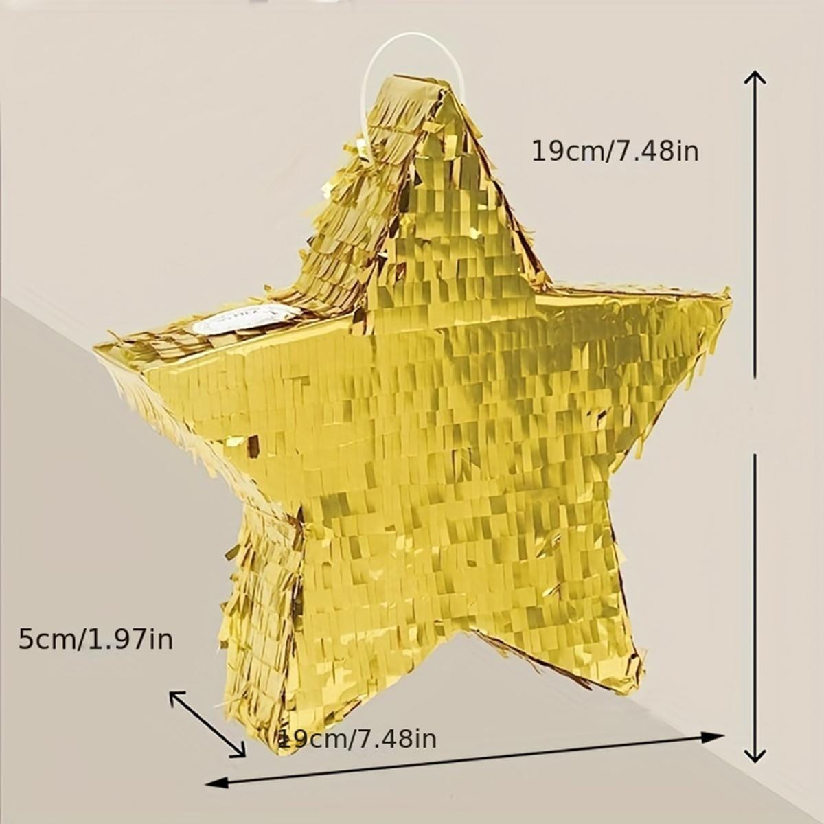 1 sztuka/pudło Mały rozmiar Folia Złota/Srebrna Pinata w kształcie ...