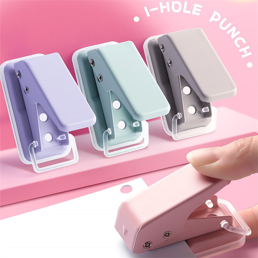 Diy Mini Manual Punch, Student Stationery Mini Hole Puncher Paper ...