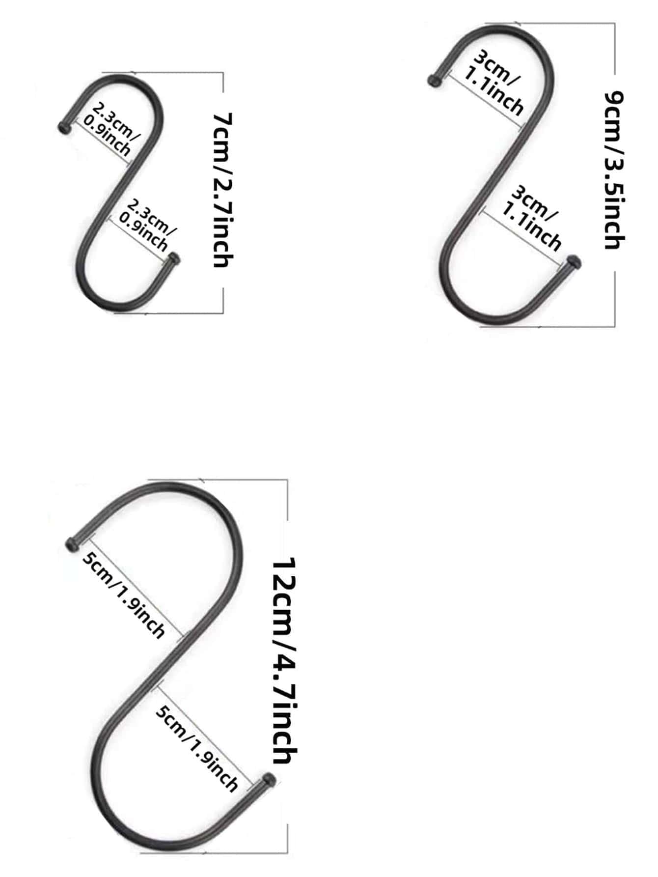 10pcs S-shaped Iron Hook | SHEIN USA
