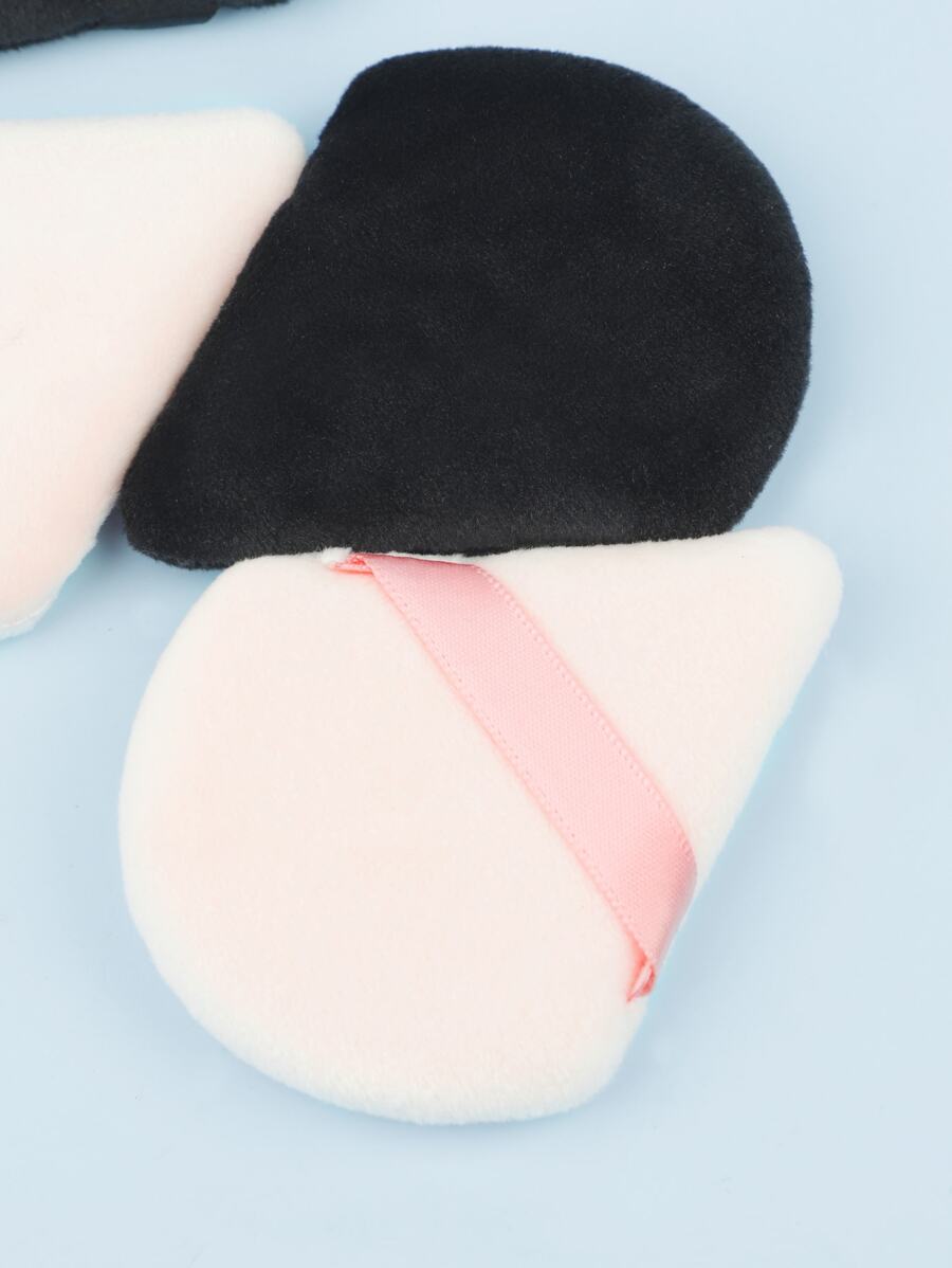Triangle Powder Puff, Super Soft Short Flocking Powder Puff Makeup Tool ...