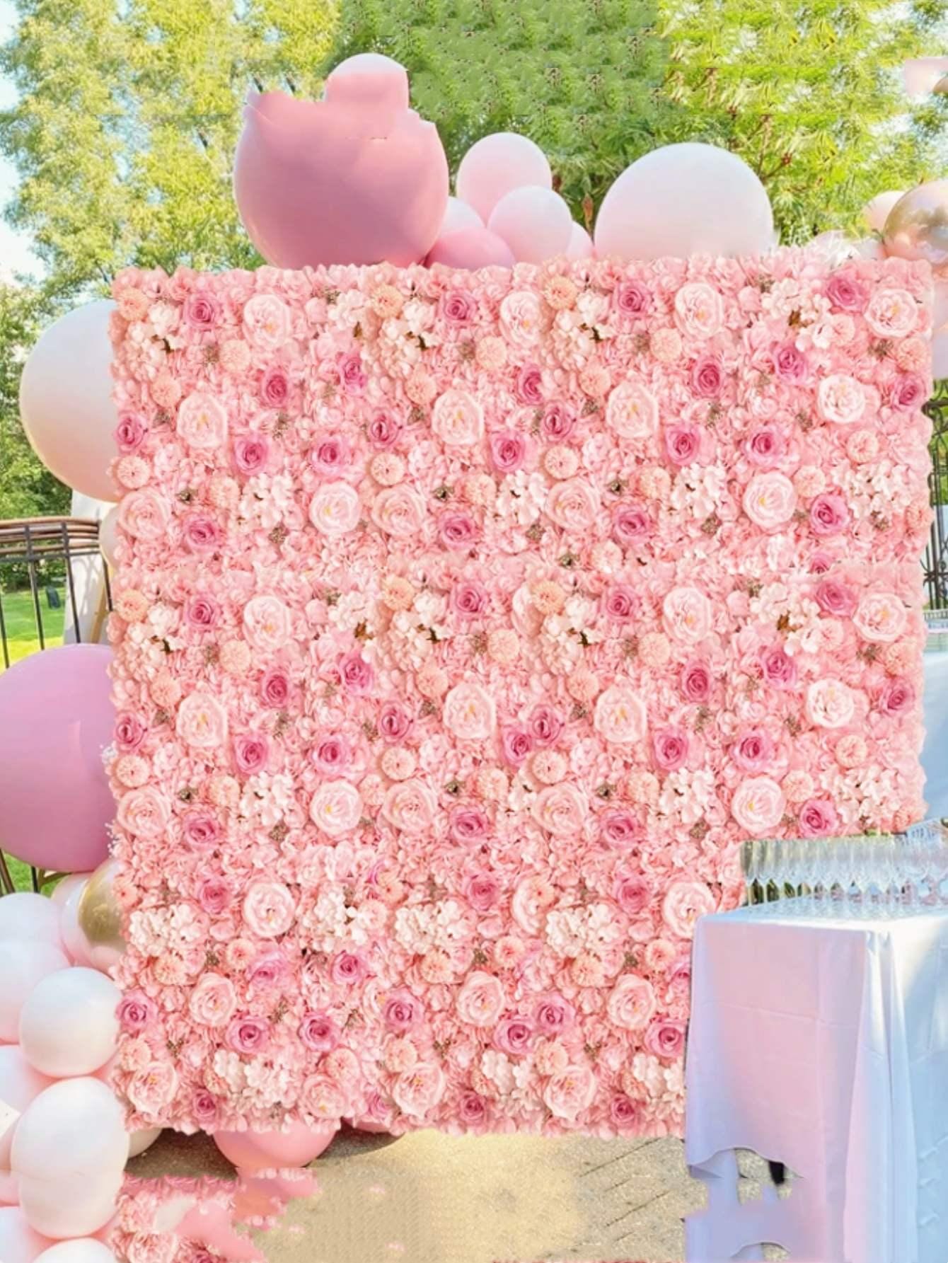 30cm Rose Wall Background Spring Pink Flowers Backdrops Girls Women ...
