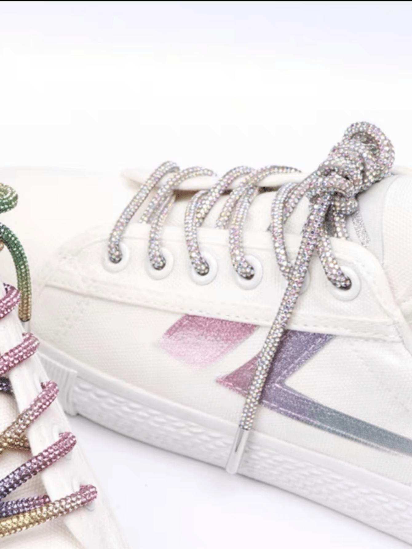 Personalized Diamond Chain Shoelaces For Women's Sneakers, Including ...