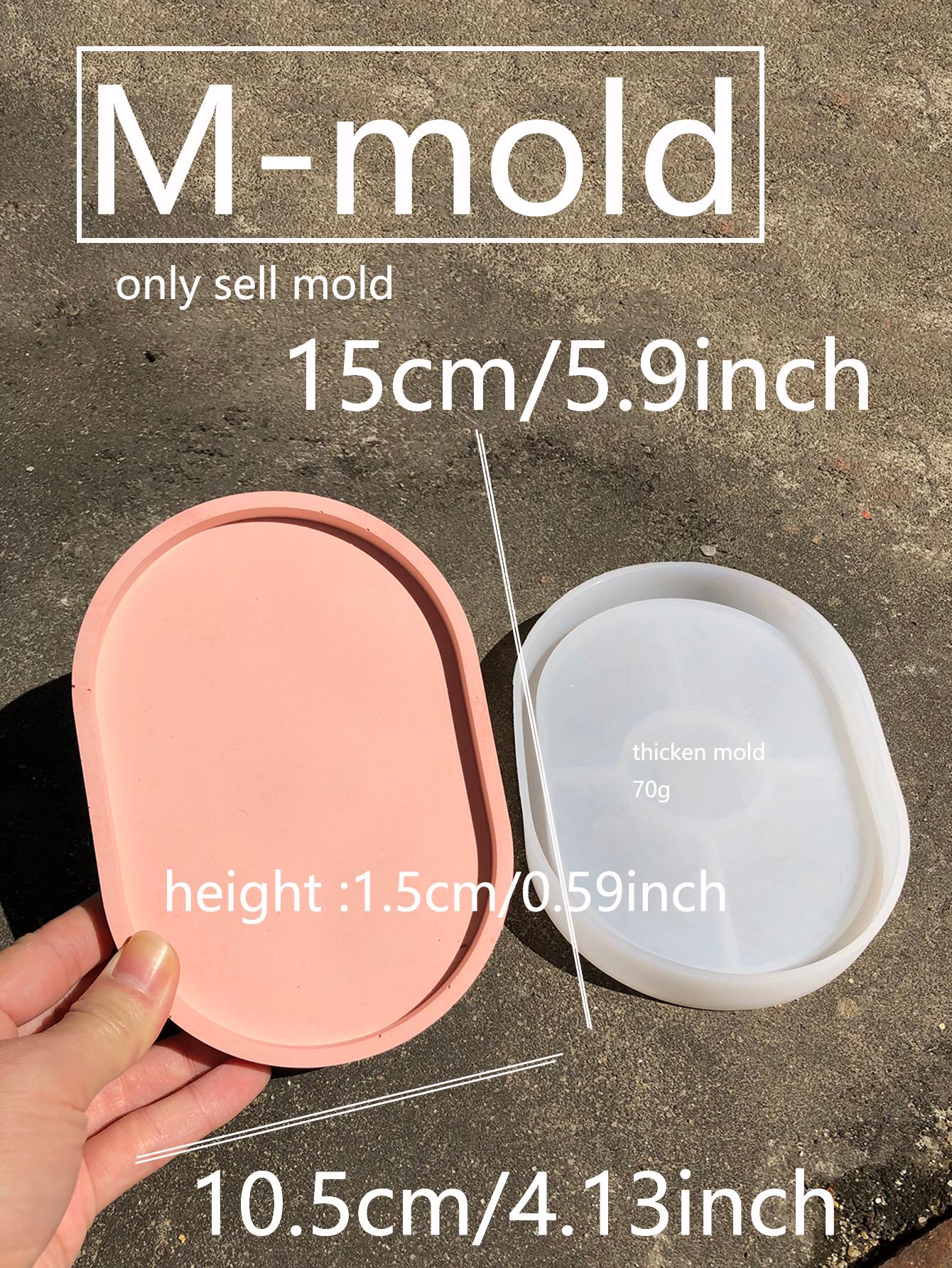 Molde Rectangular De Bandeja De Cemento, Molde Elíptico De Yeso De ...