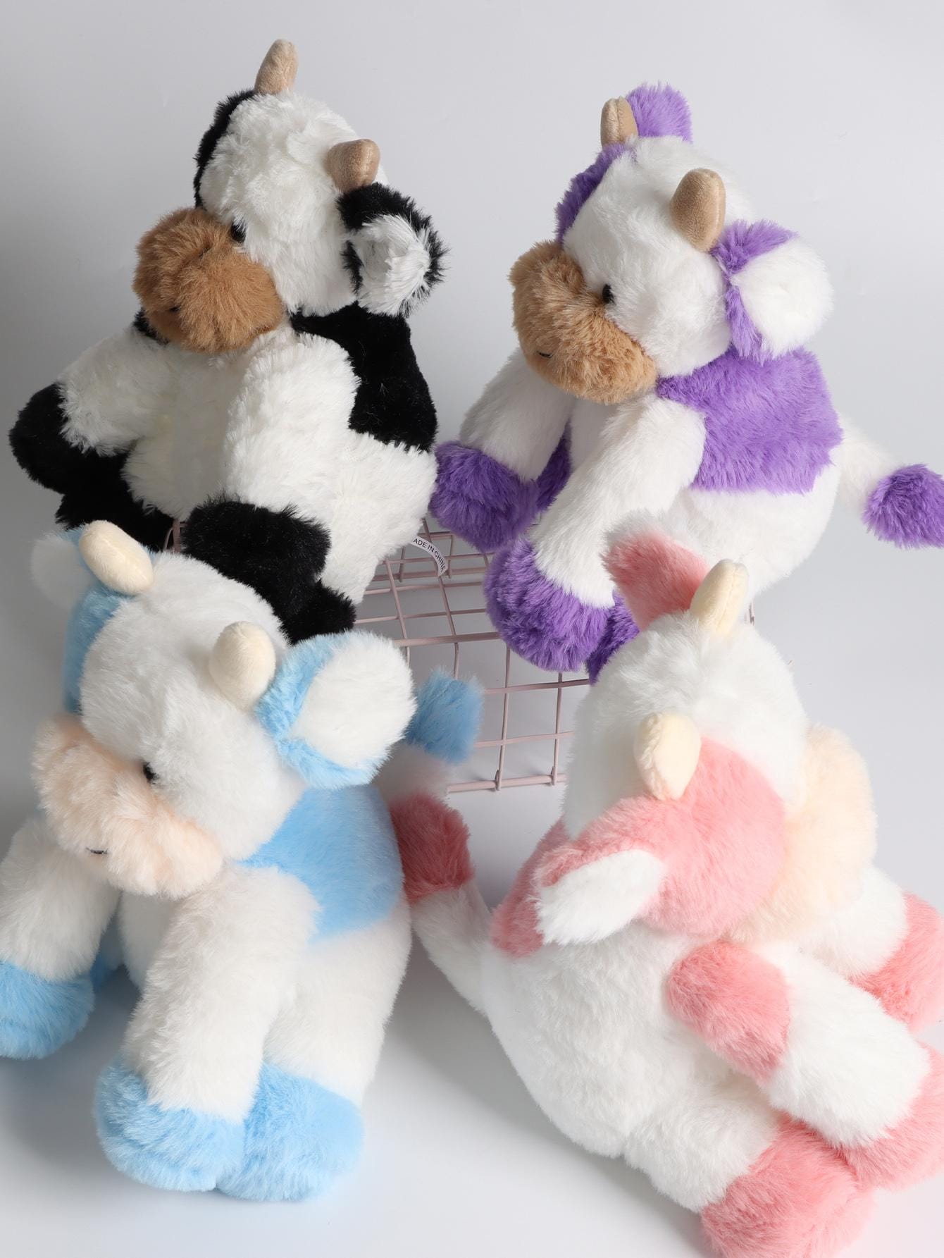 20cm/7.87in Cute Sitting Cow Stuffed Animals Soft Cuddly Cow Plush ...