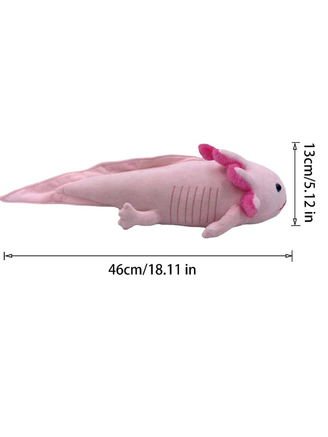 2 Sizes Cartoon Axolotl Plush Axolotl Plush Realistic Ambystoma Creepy ...