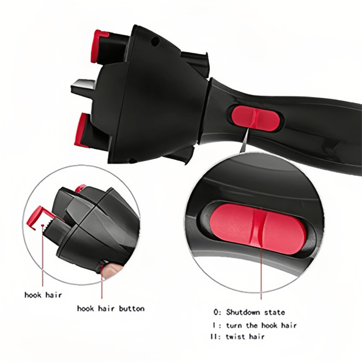 Automatic Twist Machine Diy Hair Twister Electric Hair Braider Braiding ...