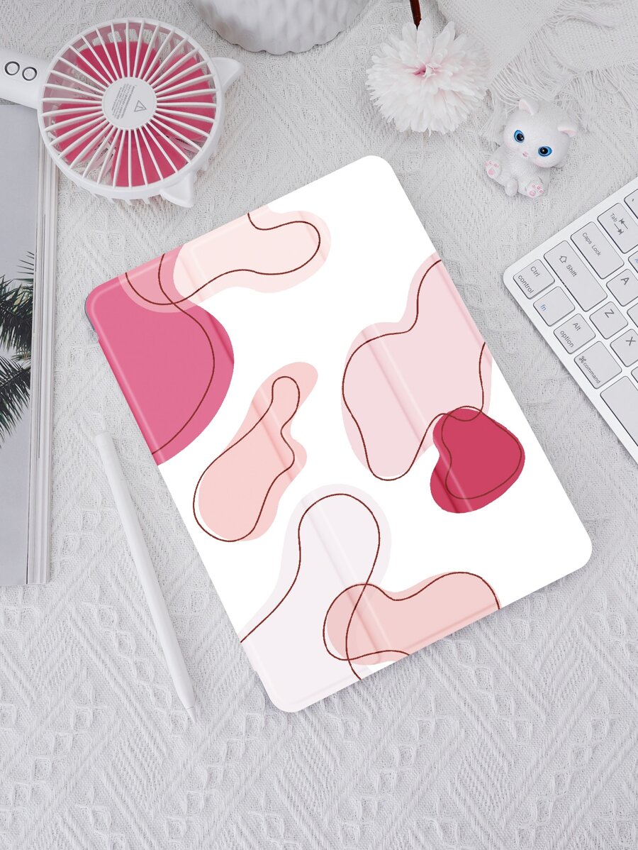 Simple Color Block Case Compatible With IPad With Pen Holder,Supports ...