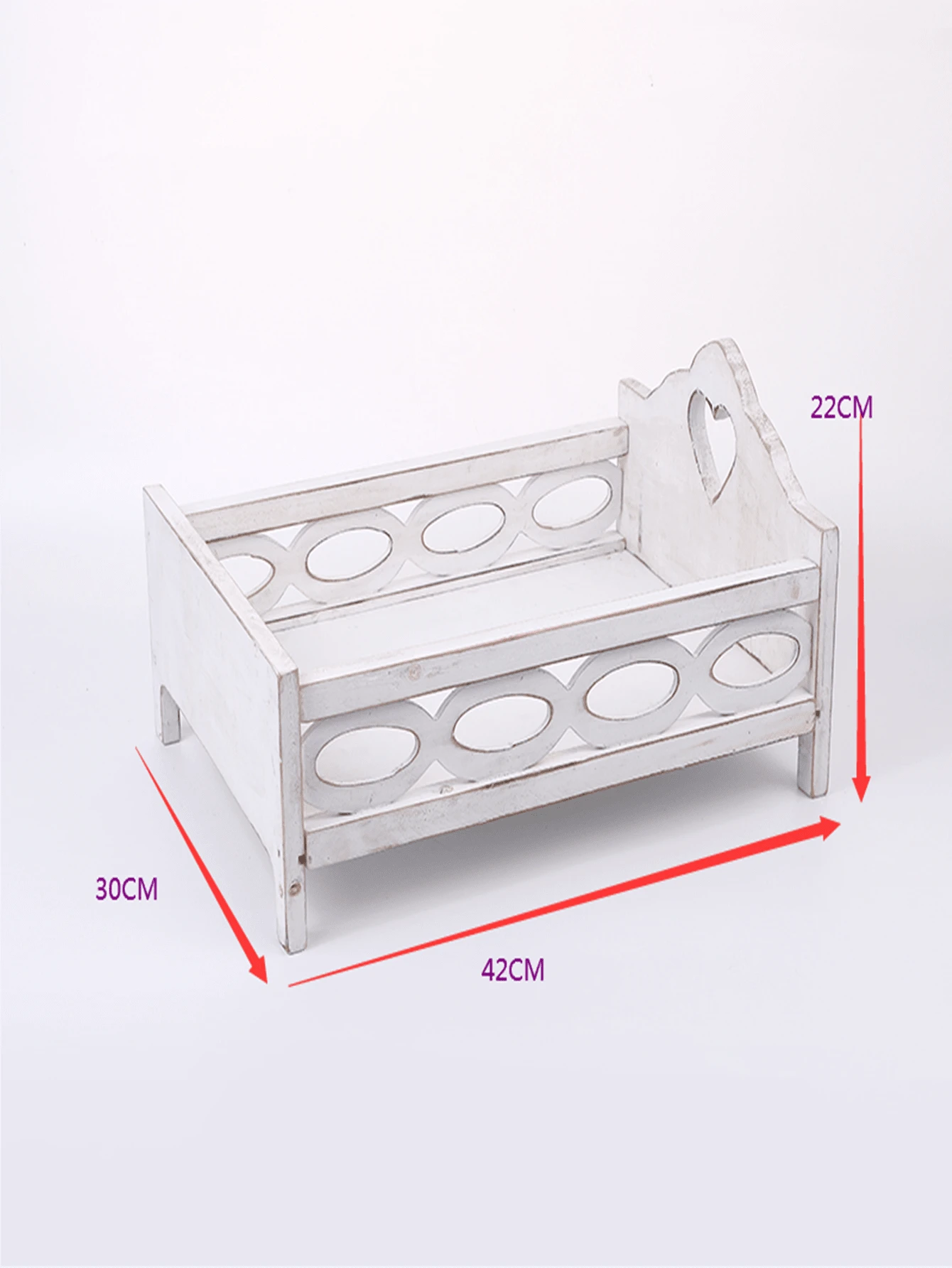 1pc Baby Wooden Photography Prop Bed, Newborn Studio Shooting Accessory ...