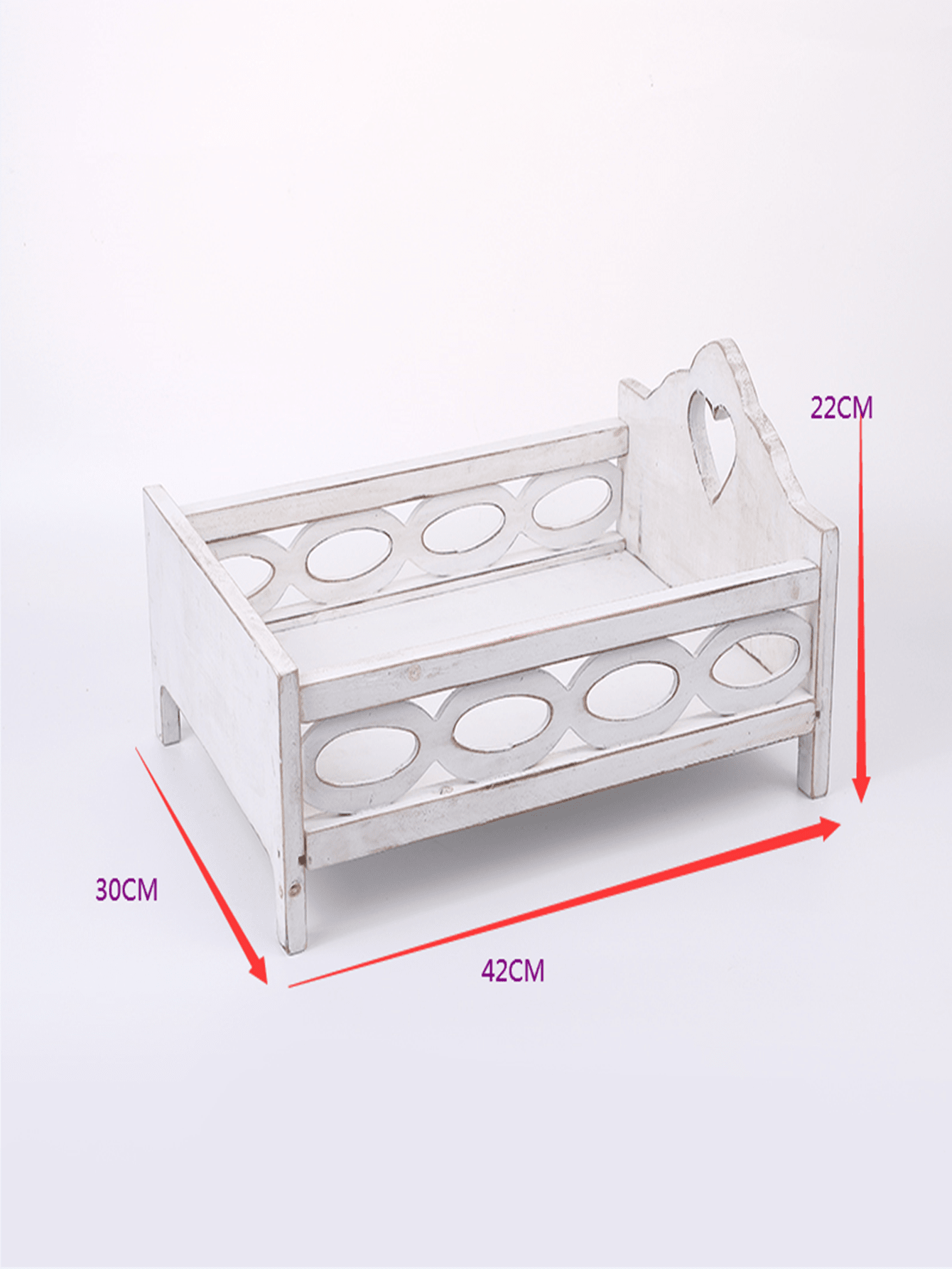 1pc Baby Wooden Photography Prop Bed, Newborn Studio Shooting Accessory ...