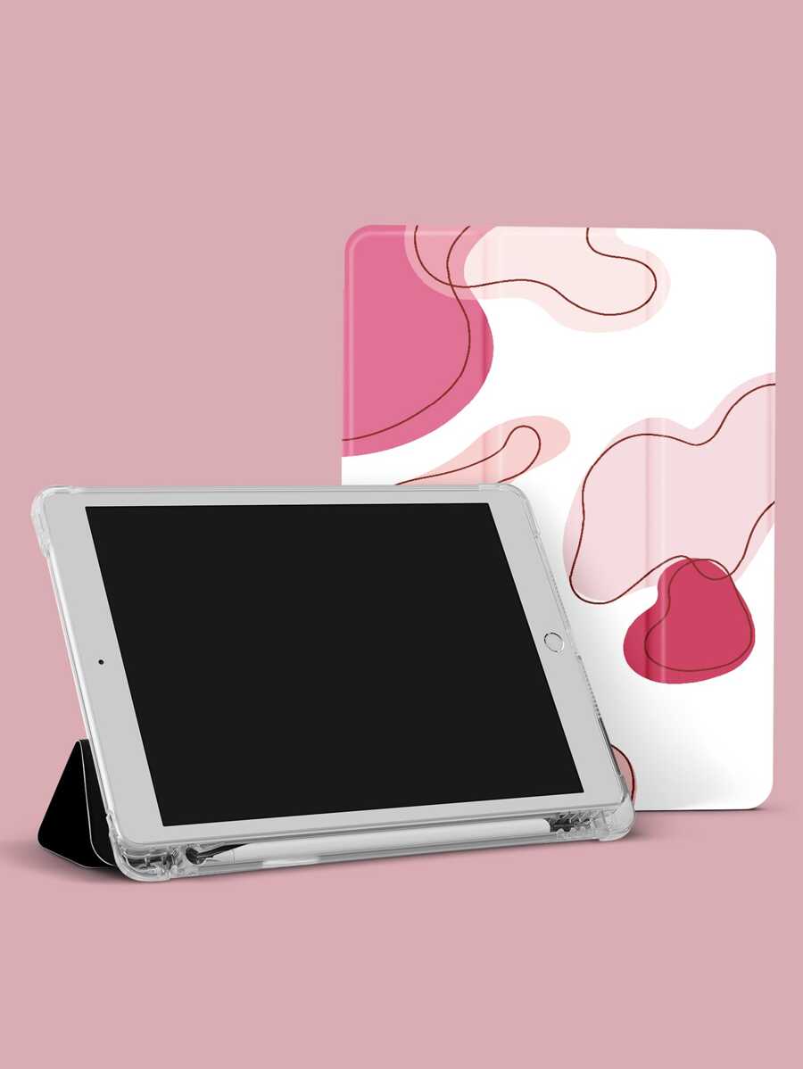 Simple Color Block Case Compatible With IPad With Pen Holder,Supports ...