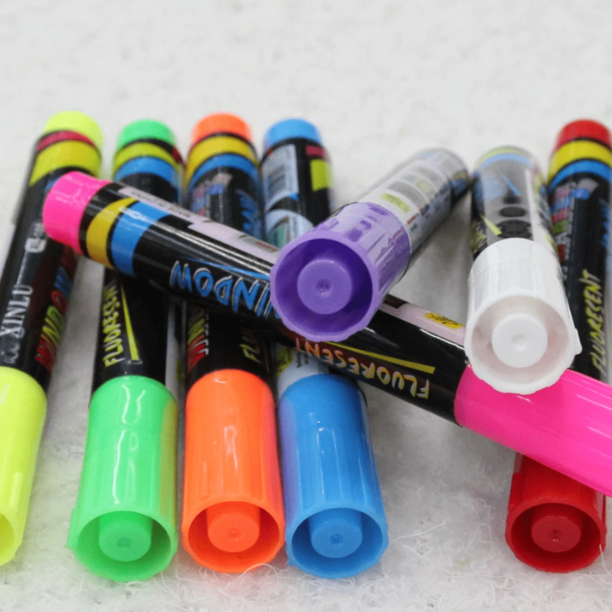 8pcs Colorful High-Capacity Window Marker Pens, Brighten Up Your LED ...