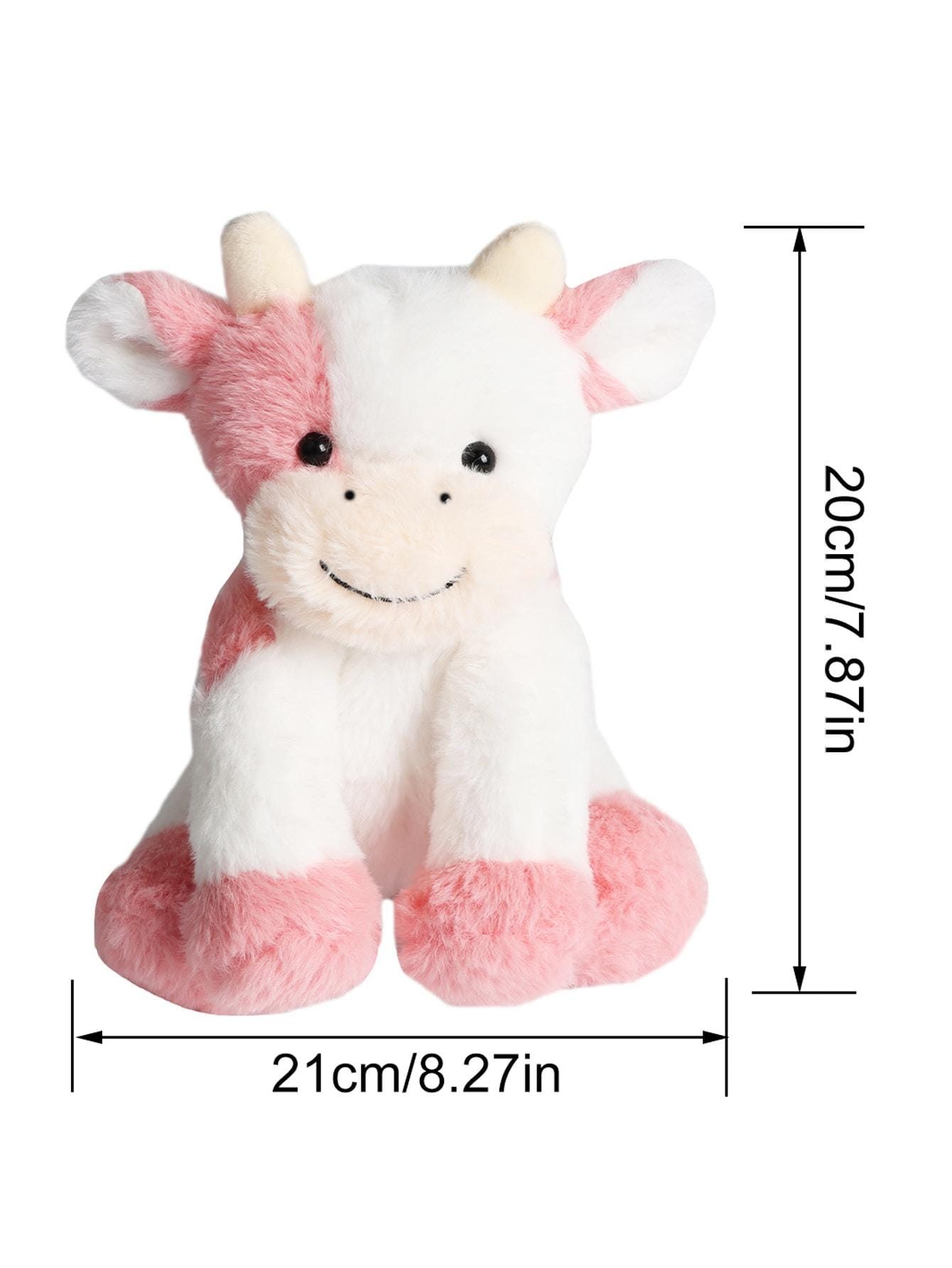 20cm/7.87in Cute Sitting Cow Stuffed Animals Soft Cuddly Cow Plush ...
