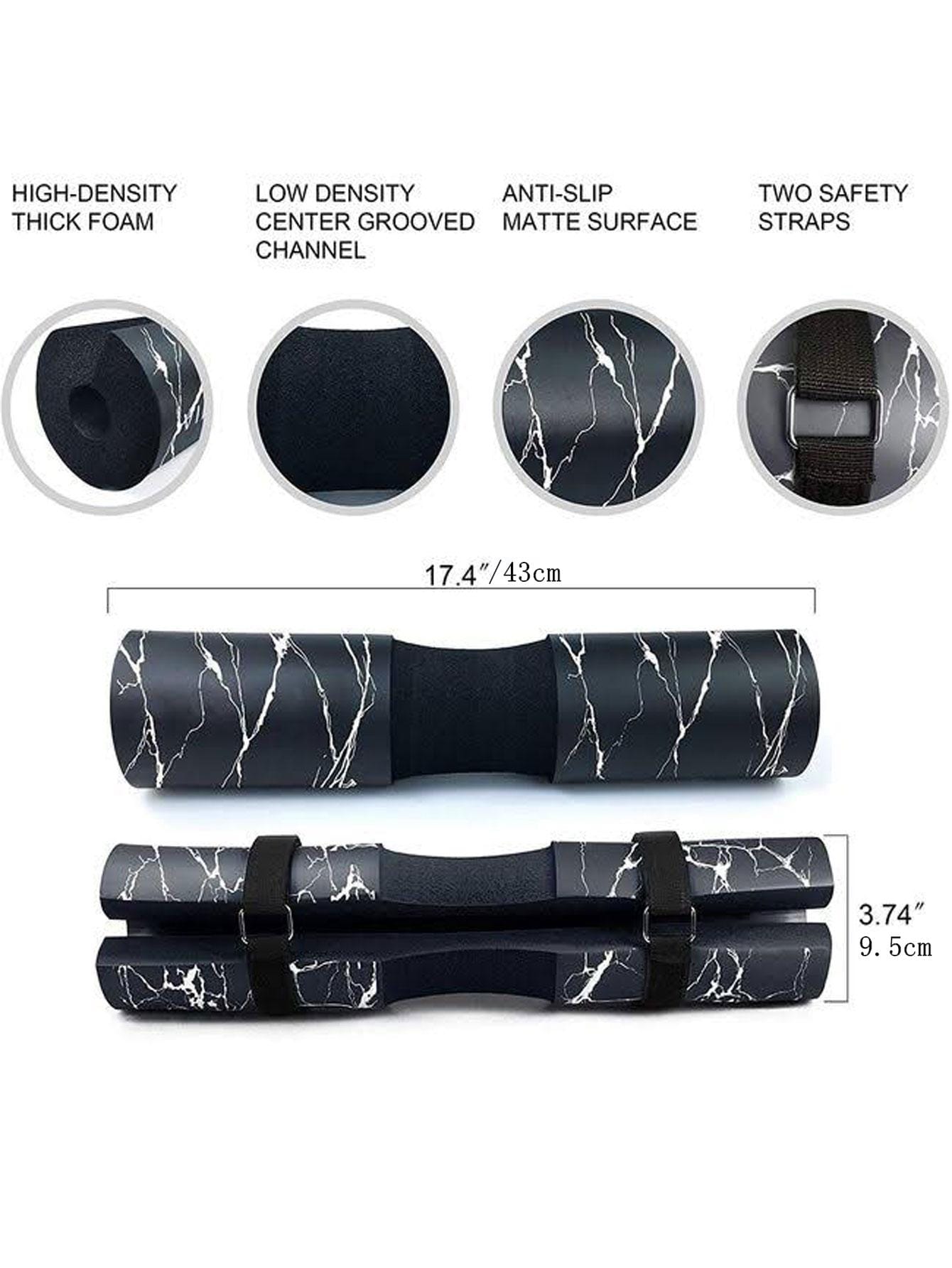 Barbell Sponge Pad, Rebound Squat Pad With Strap, Shoulder Support For ...