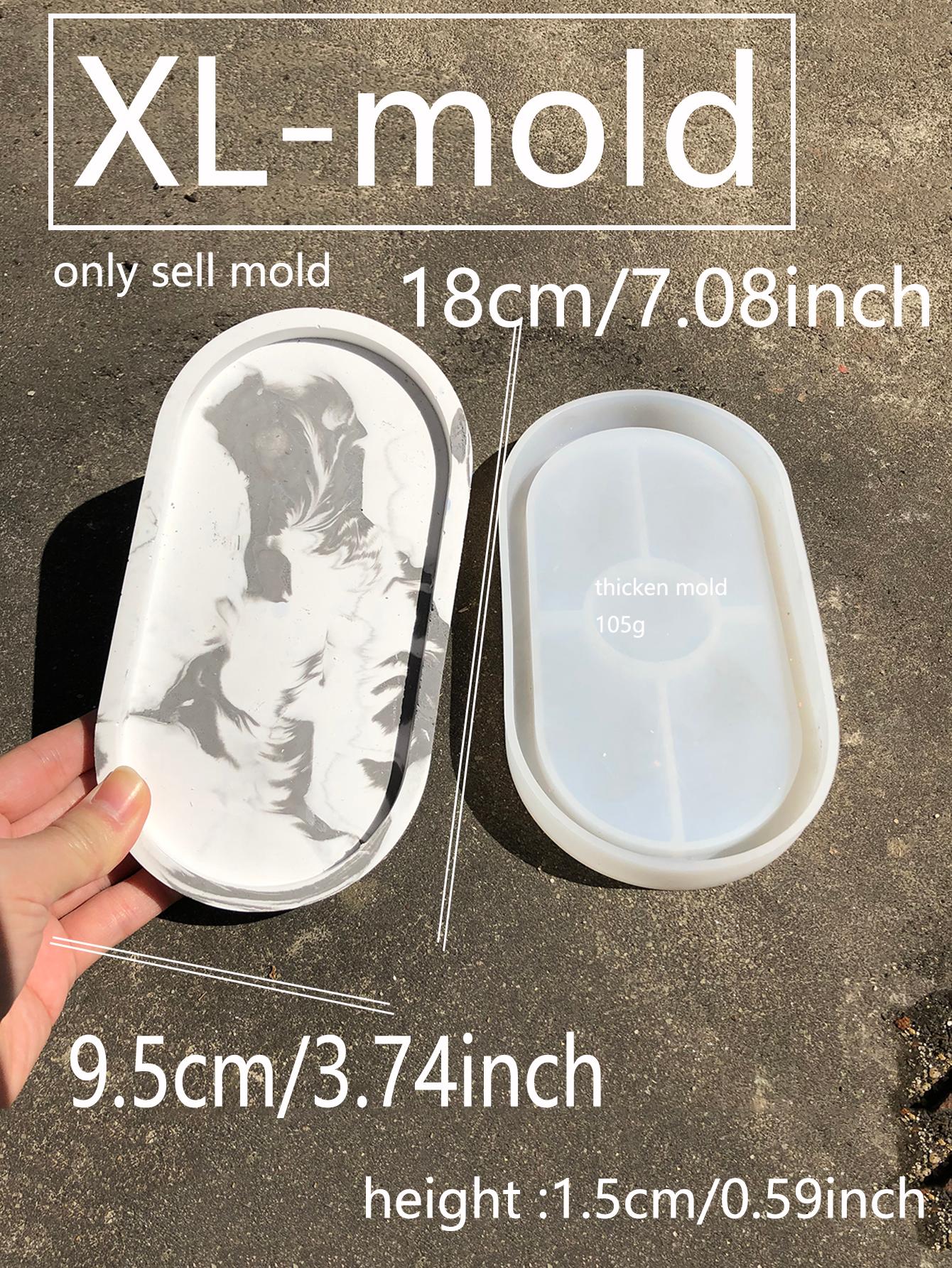 Molde Rectangular De Bandeja De Cemento, Molde Elíptico De Yeso De ...